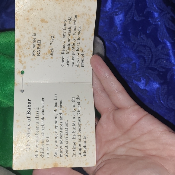 Gund | Toys | Vtg 988 Babar The Elephant Stuffed Animal Vhs Babar And ...